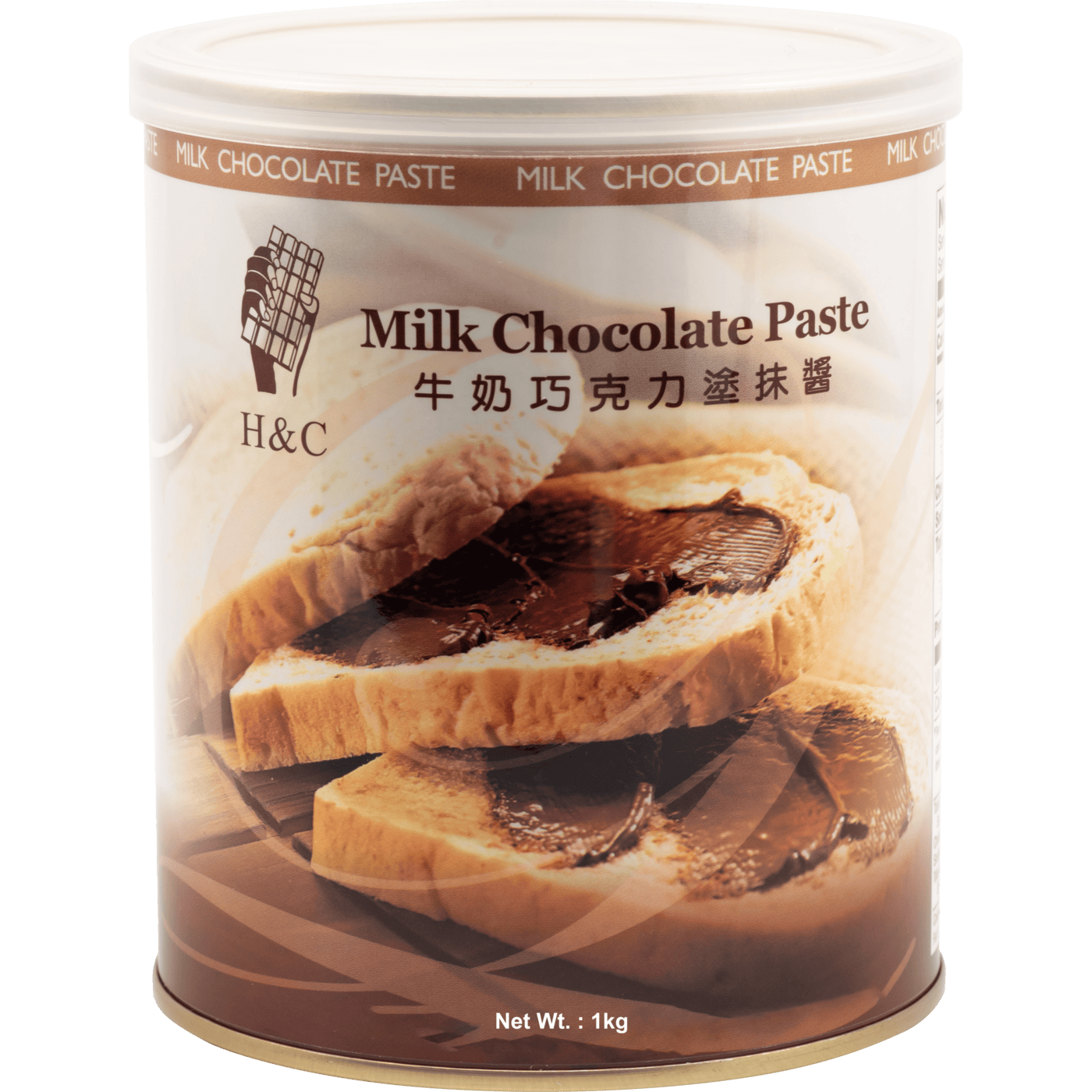 1kg_牛奶巧克力塗抹醬 – 正慧食品工業股份有限公司
